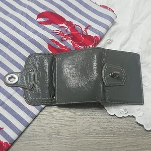 Coach | Bags | Gray Patent Leather Coach Wallet | Poshmark